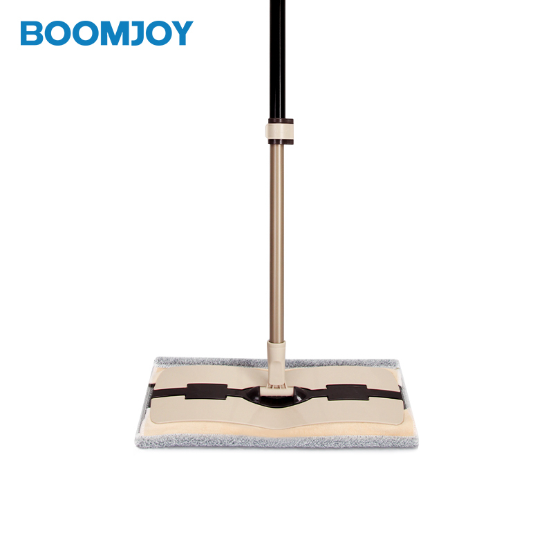 BOOMJOY Flat Mop Microfibre cloth Extended handle Swivel head ...