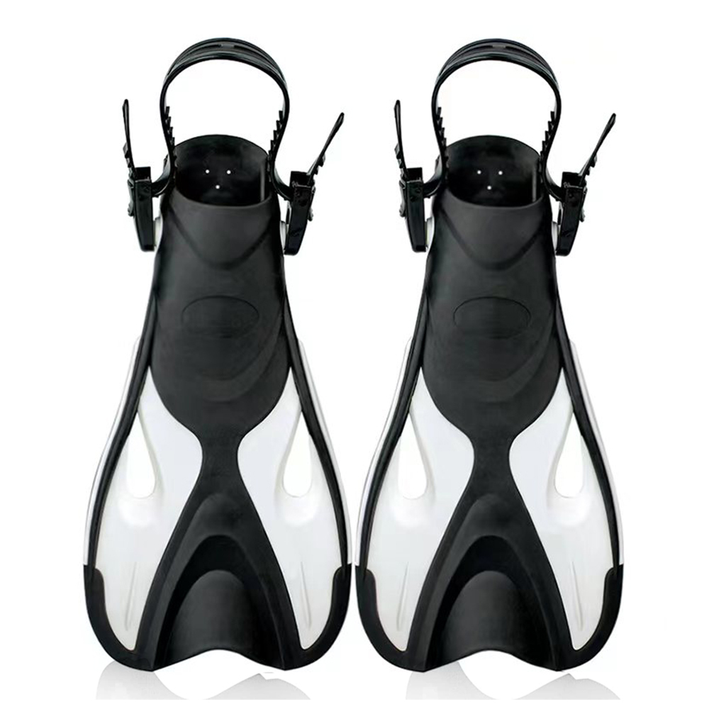 Swimming Fins Adjustable Foot Flippers Submersible Silicone ...